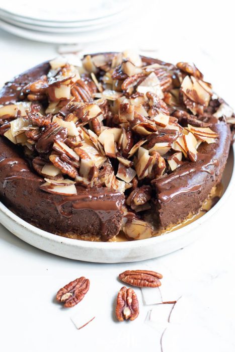 GERMAN CHOCOLATE CHEESECAKE
