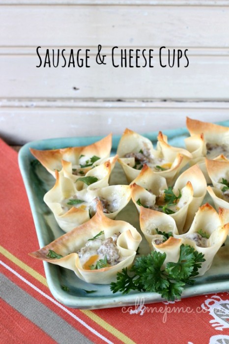 SAUSAGE AND CHEESE CUPS