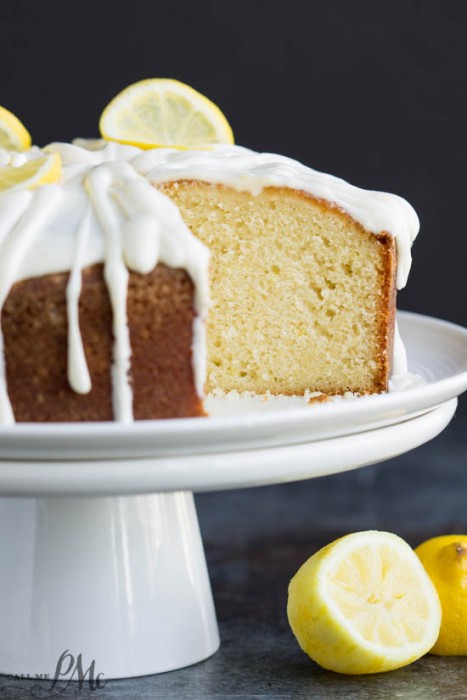 TRISHA YEARWOODS LEMON POUND CAKE WITH GLAZE