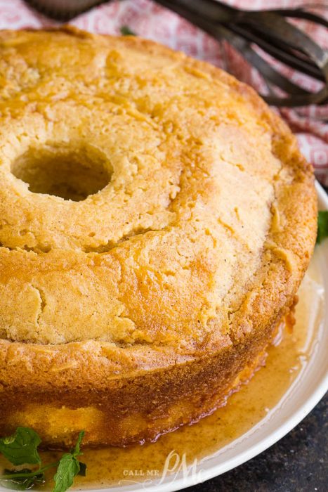 RUM POUND CAKE WITH RUM GLAZE