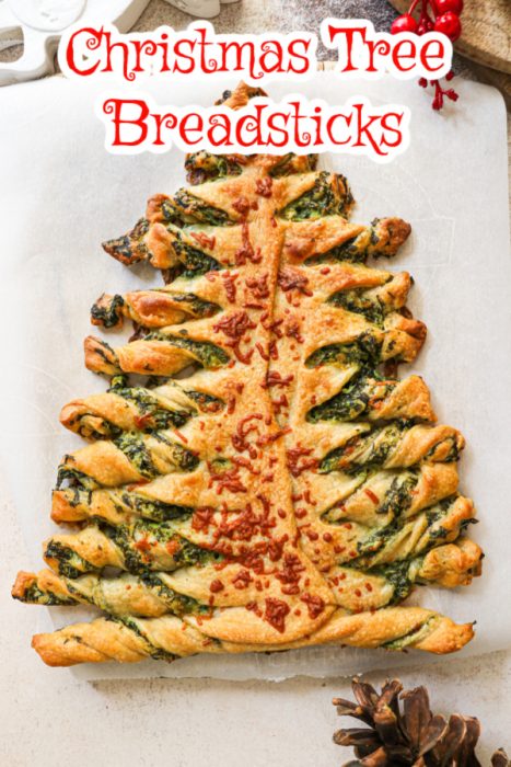 Christmas Tree Spinach Dip Appetizer