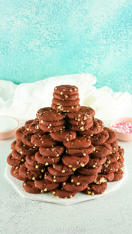 Red Velvet Cookie Tower
