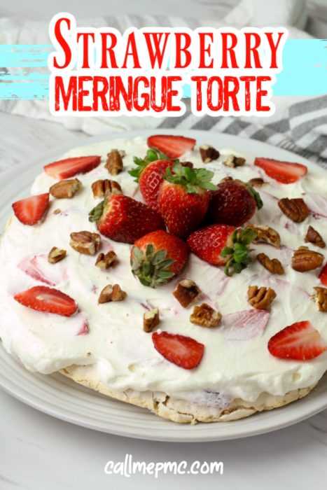 STRAWBERRY MERINGUE TORTE