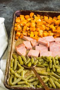 SWEET POTATO HOOSIER STEW SHEET PAN MEAL