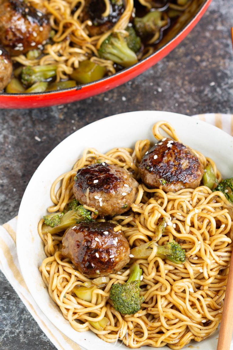 MONGOLIAN MEATBALLS RAMEN RECIPE