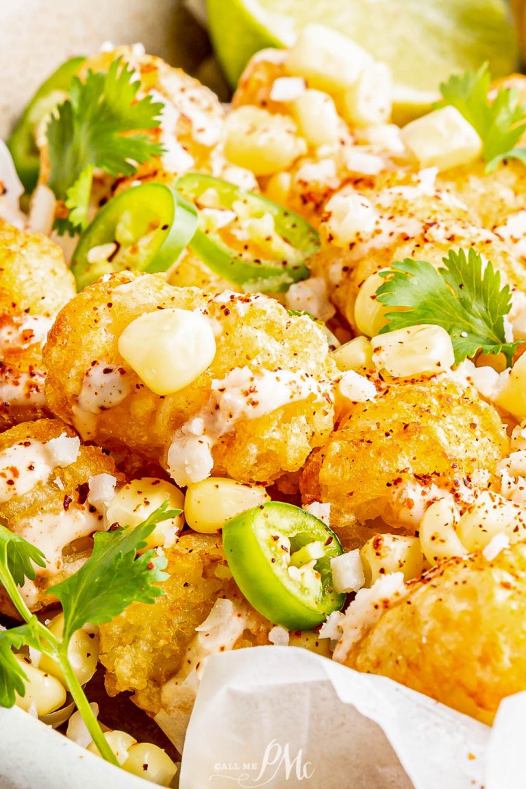 MEXICAN STREET CORN TOTCHOS RECIPE {Tater Tots Nachos}