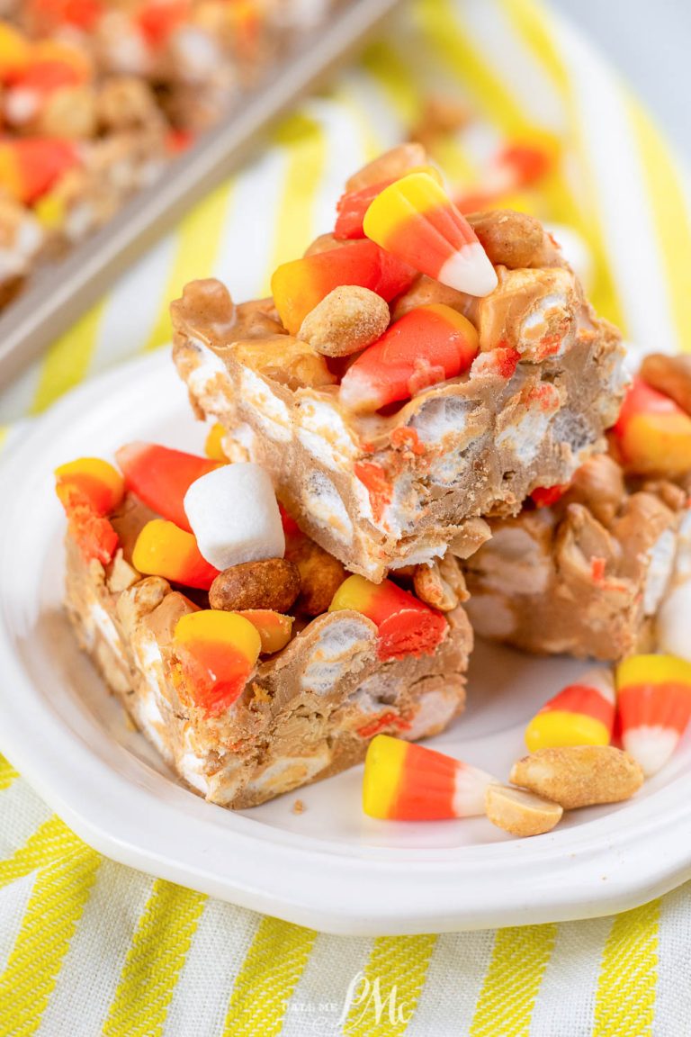 CANDY CORN MARSHMALLOW BARS
