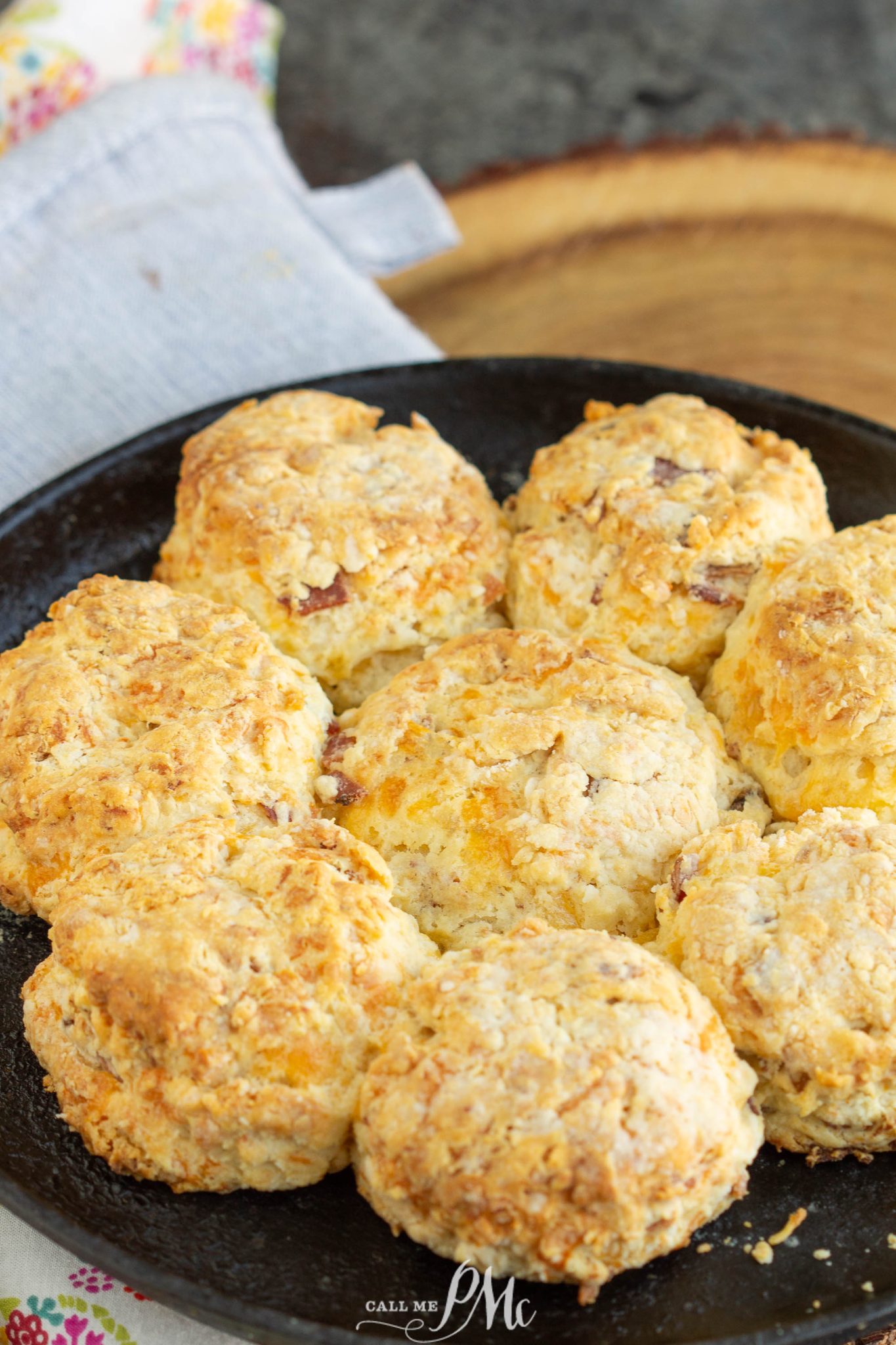 Small Batch Bacon Cheddar Buttermilk Biscuits
