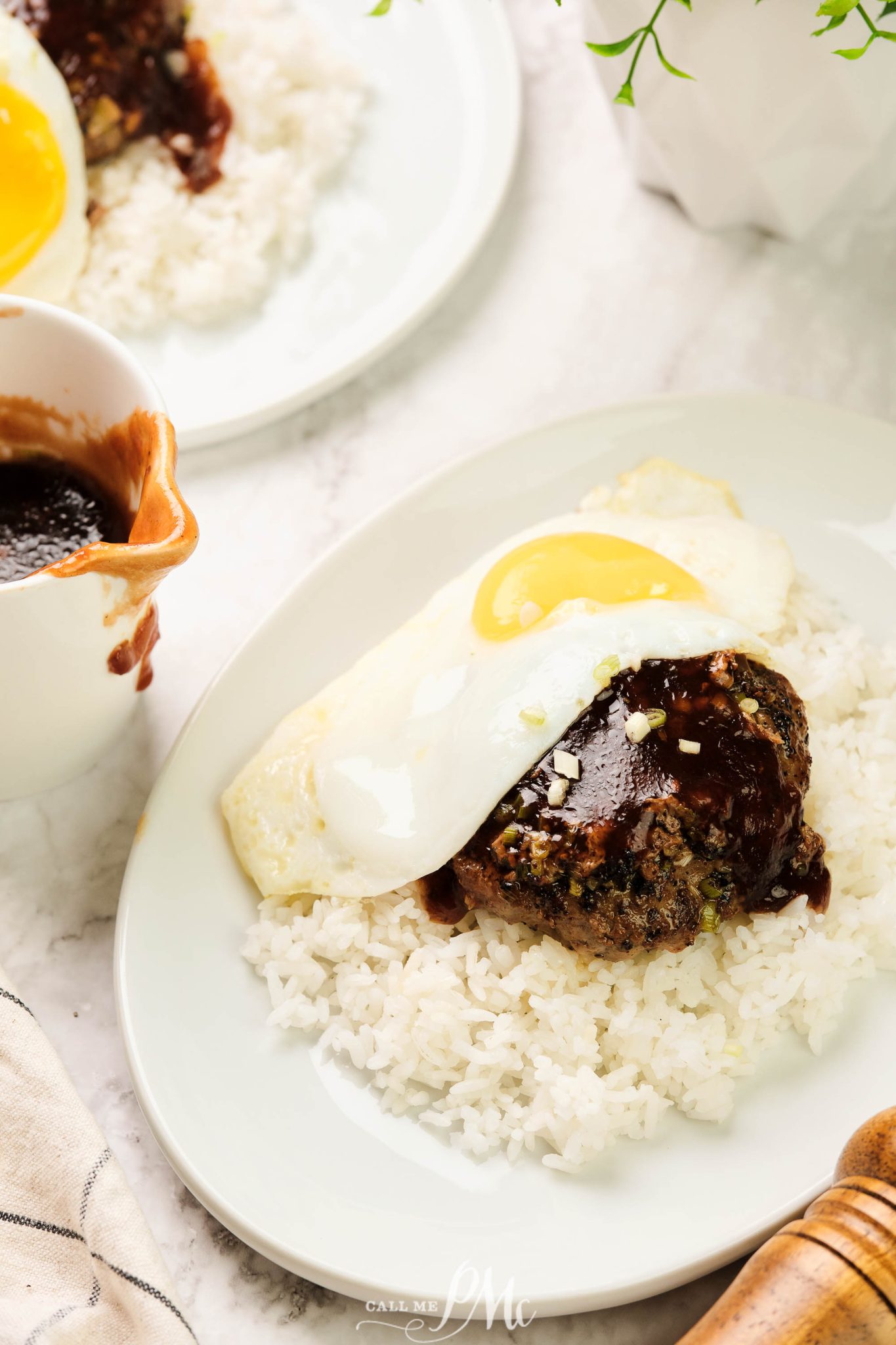 Hawaiian Loco Moco {Hamburger Steak}