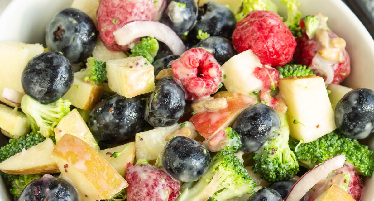 Berry Salad with Sweet Vidalia Onion Dressing
