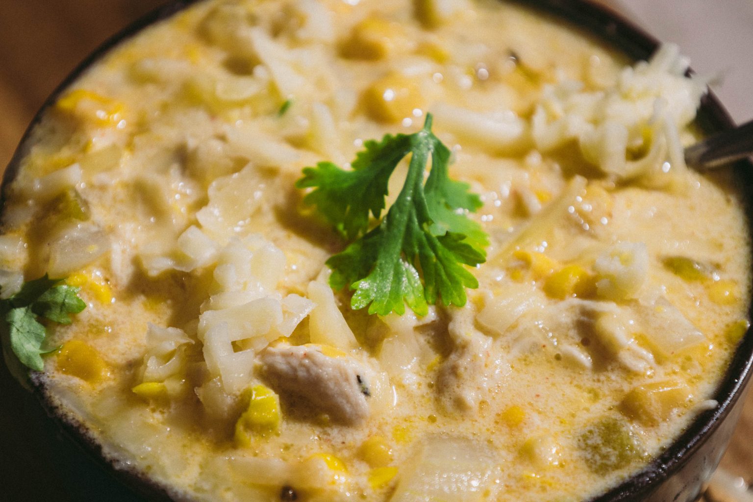 Green Chili Chicken Corn Chowder