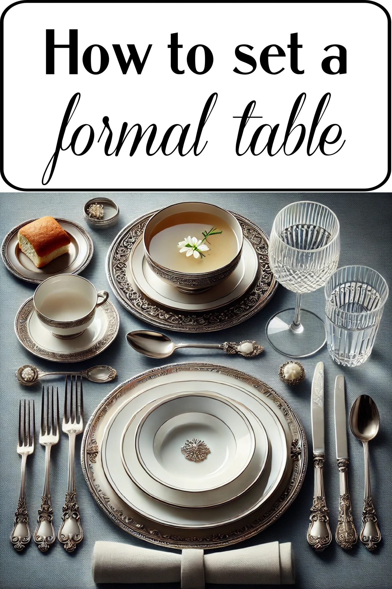 Prim and Proper: How to Set a Table