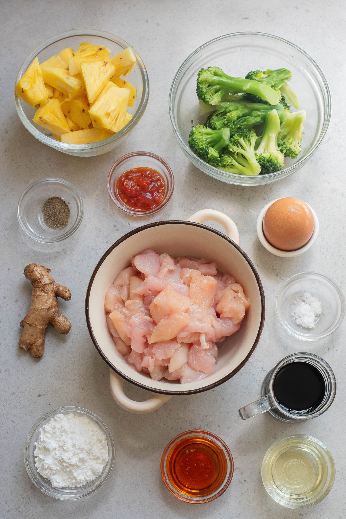 Sheet Pan Sticky Chicken with Pineapple and Broccoli