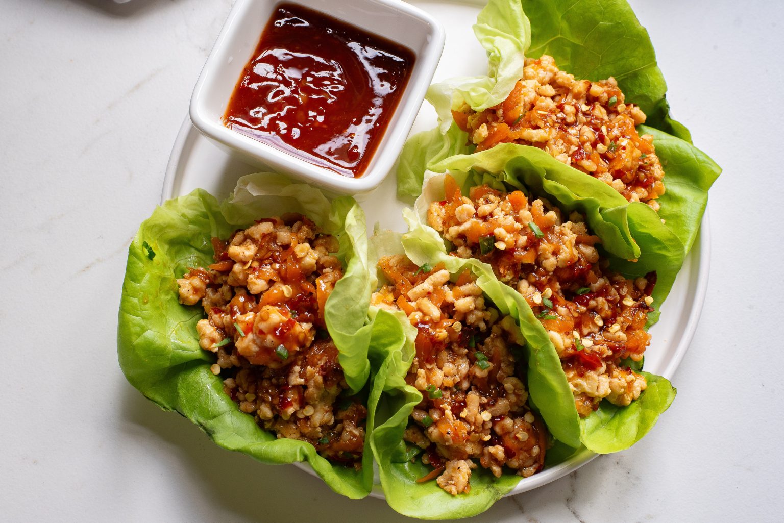 Keto Asian Chicken Lettuce Wraps