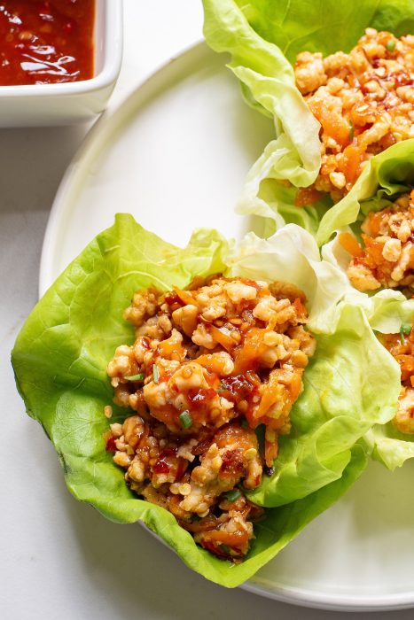 Keto Asian Chicken Lettuce Wraps