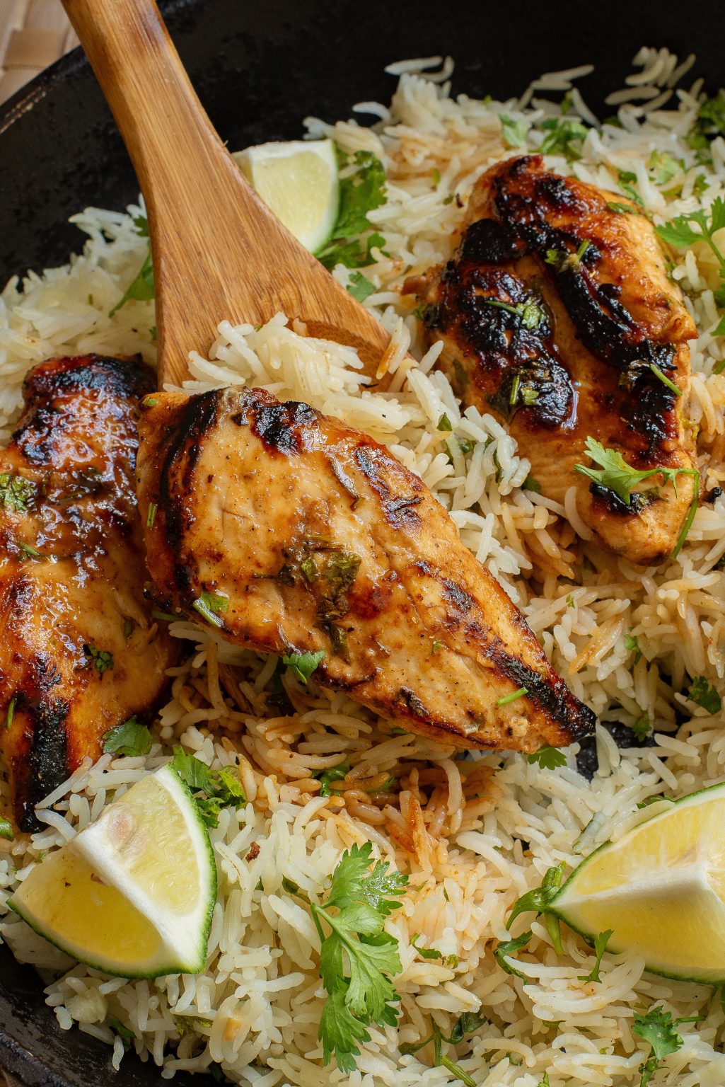 One Pan Cilantro Lime Chicken and Cilantro Rice