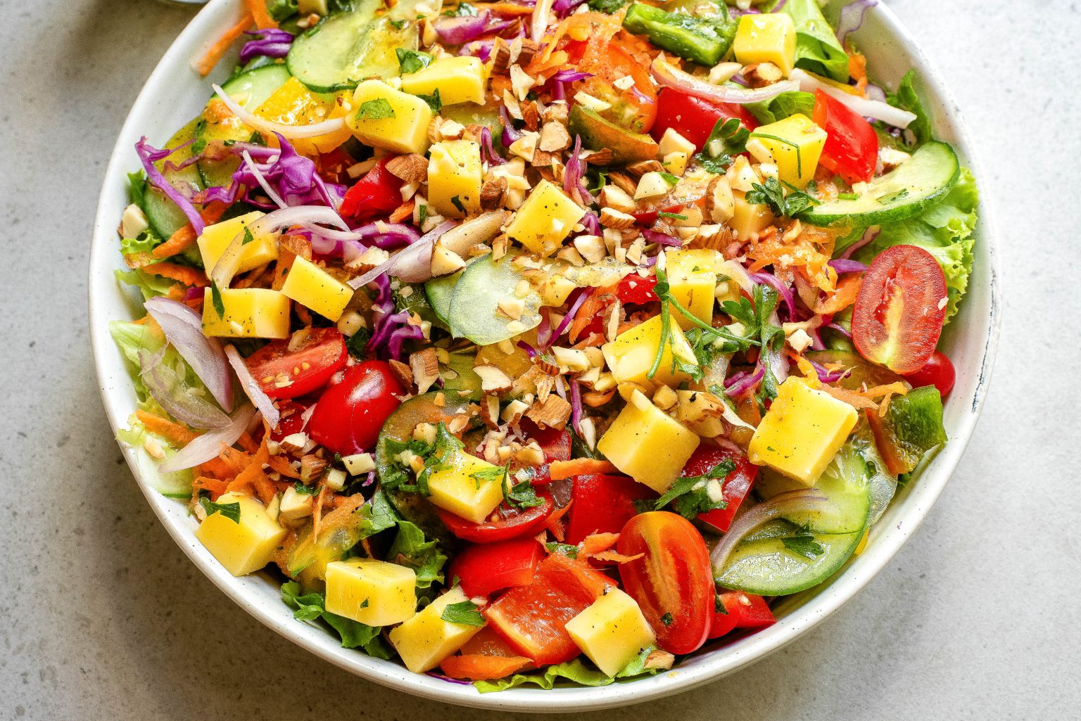 Honey Mustard Rainbow Salad