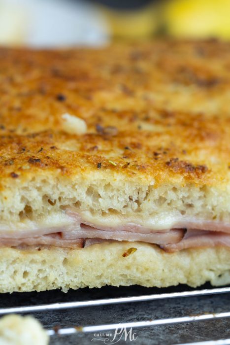 Ham and Cheese Slab Sandwich