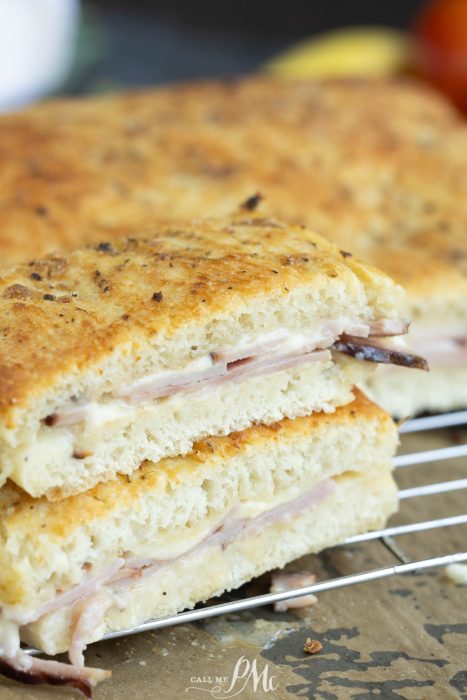 Ham and Cheese Slab Sandwich