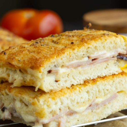 Ham and Cheese Slab Sandwich