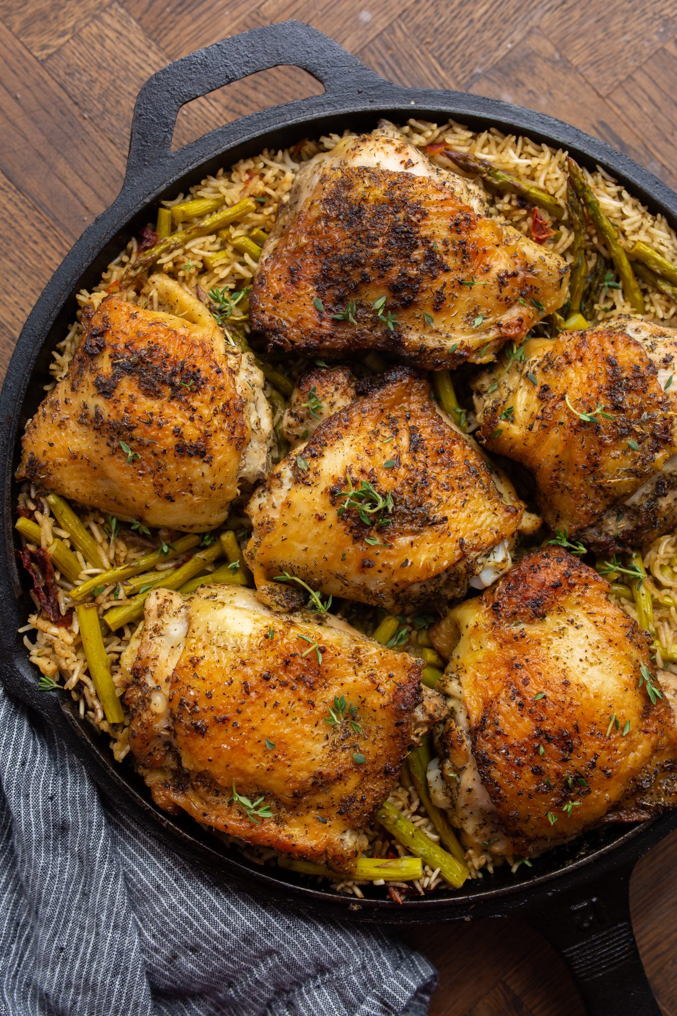 One Pot Lemon Herb Chicken & Rice