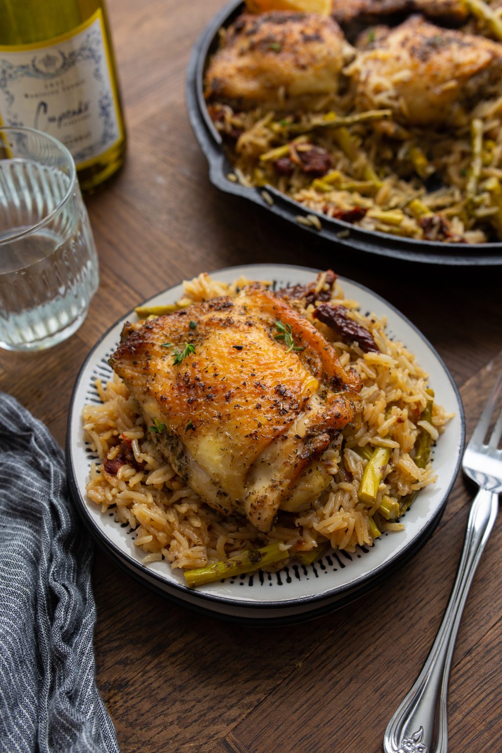 One Pot Lemon Herb Chicken & Rice