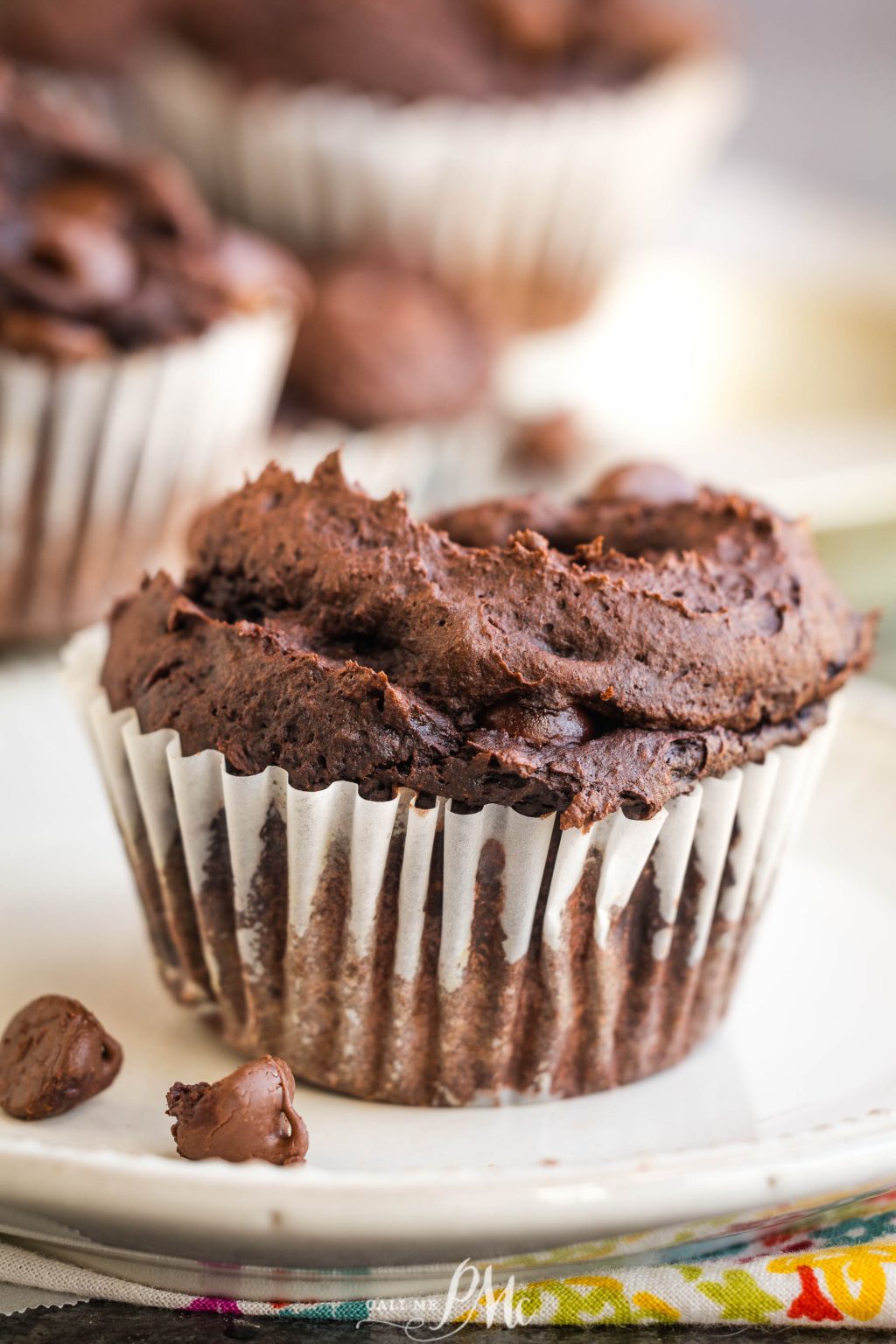 3 Ingredient Pumpkin Brownie Muffins