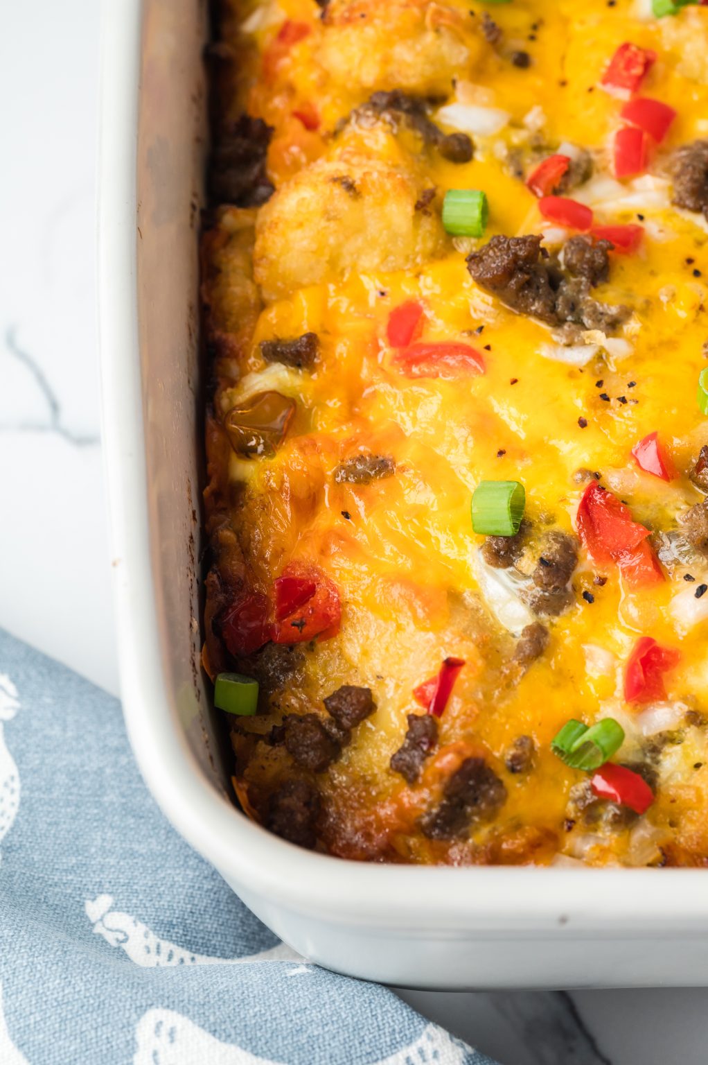 Hashbrown Biscuit Breakfast Casserole