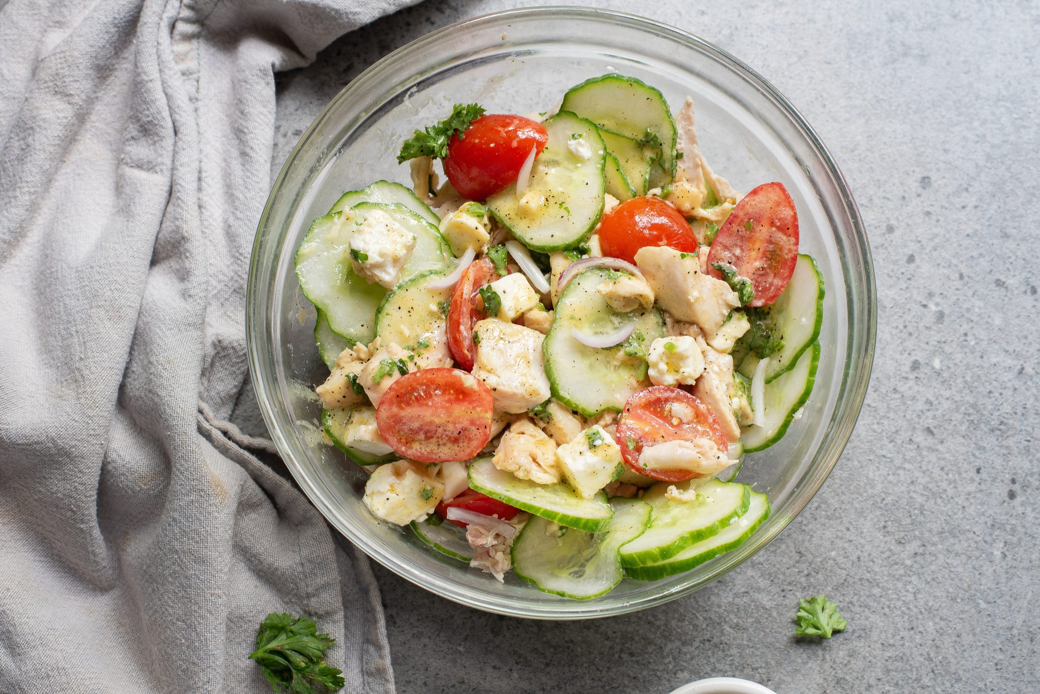 Chicken Cucumber Salad {Keto}