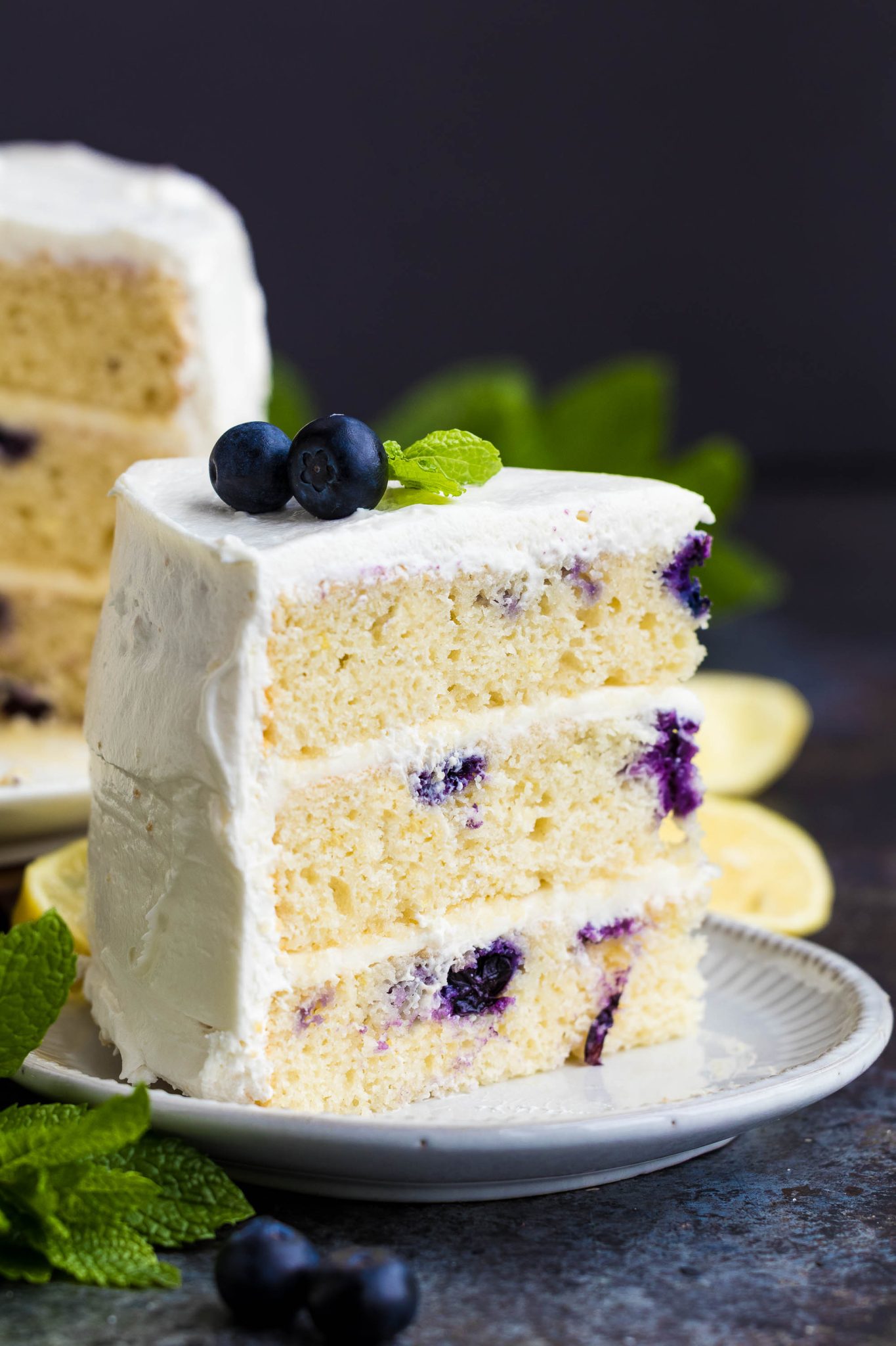 Lemon Blueberry Layer Cake