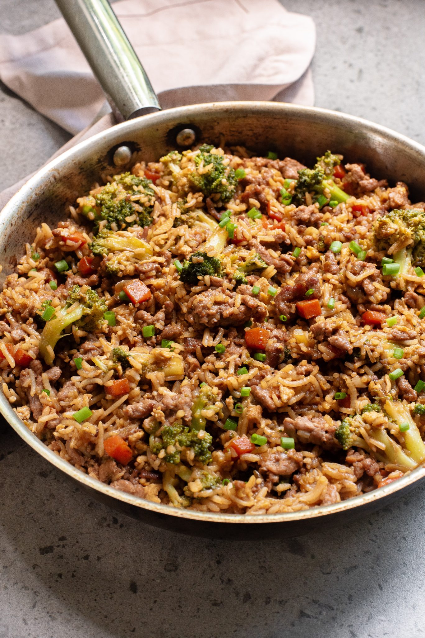 Ground Beef Fried Rice