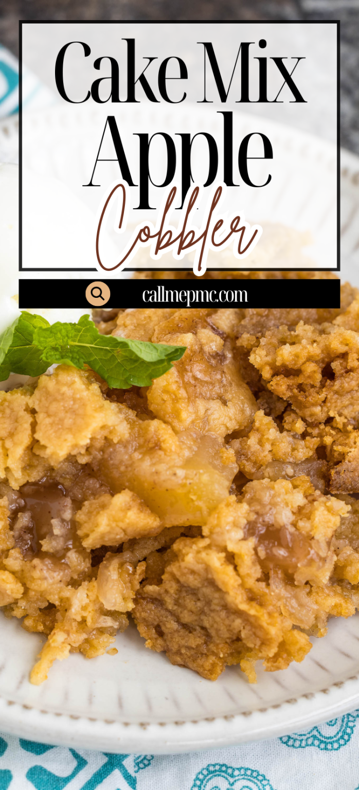 Cake Mix Apple Cobbler